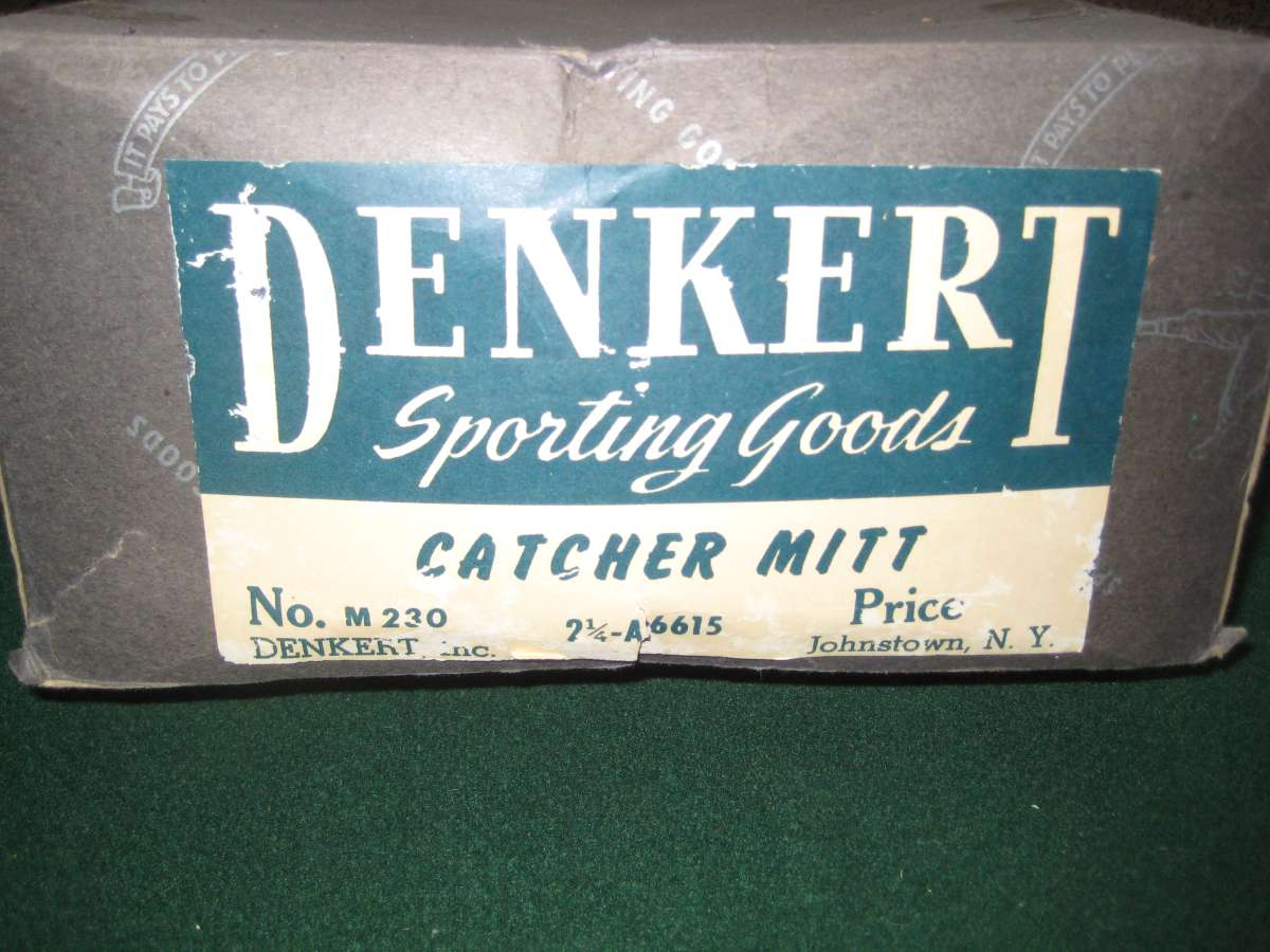 Del Crandall Denkert M230 Box | Denkert | Baseball Glove Collector ...