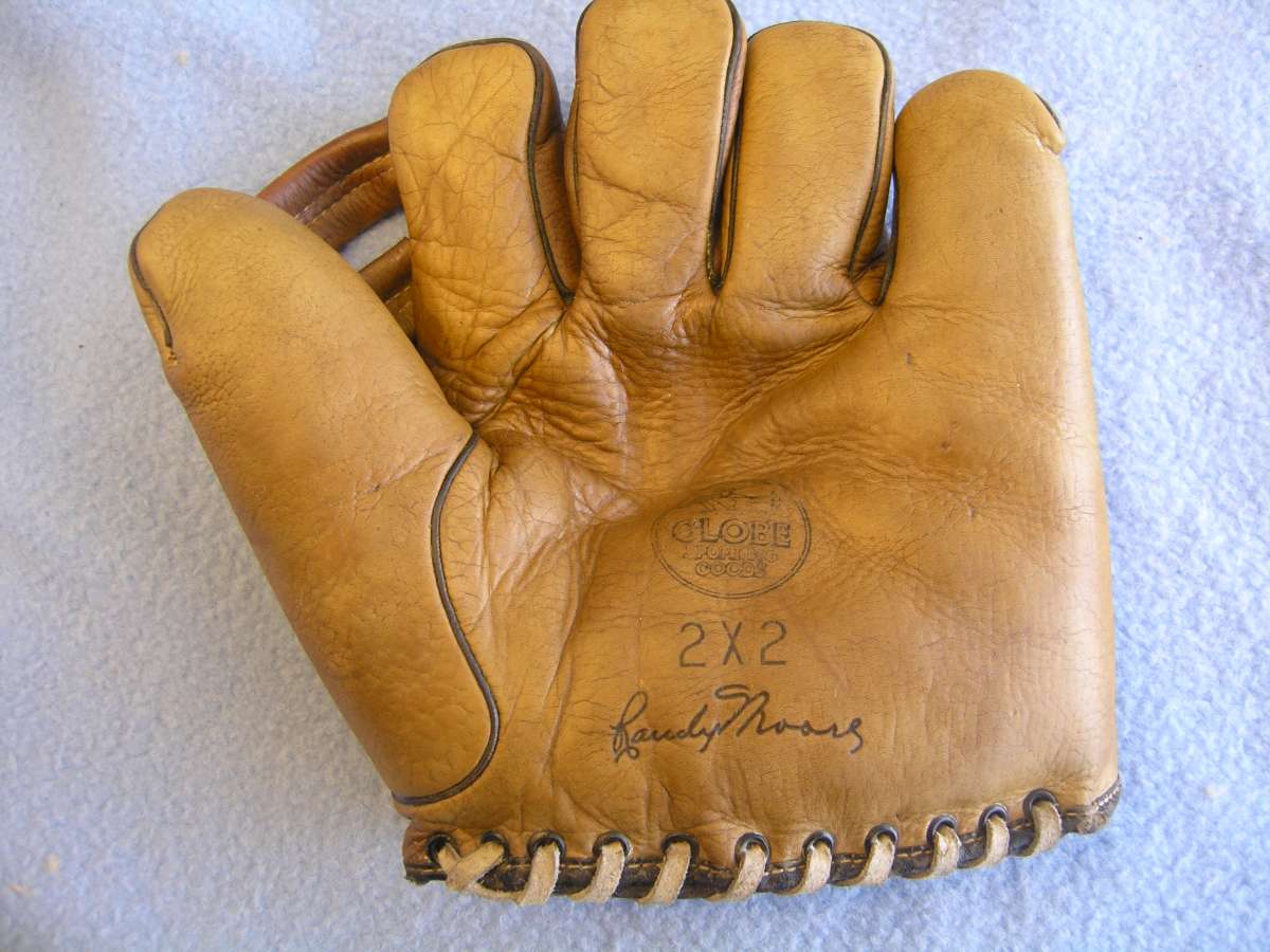 Randy Moore Globe 2X2 Front Doug | Globe | Baseball Glove Collector ...